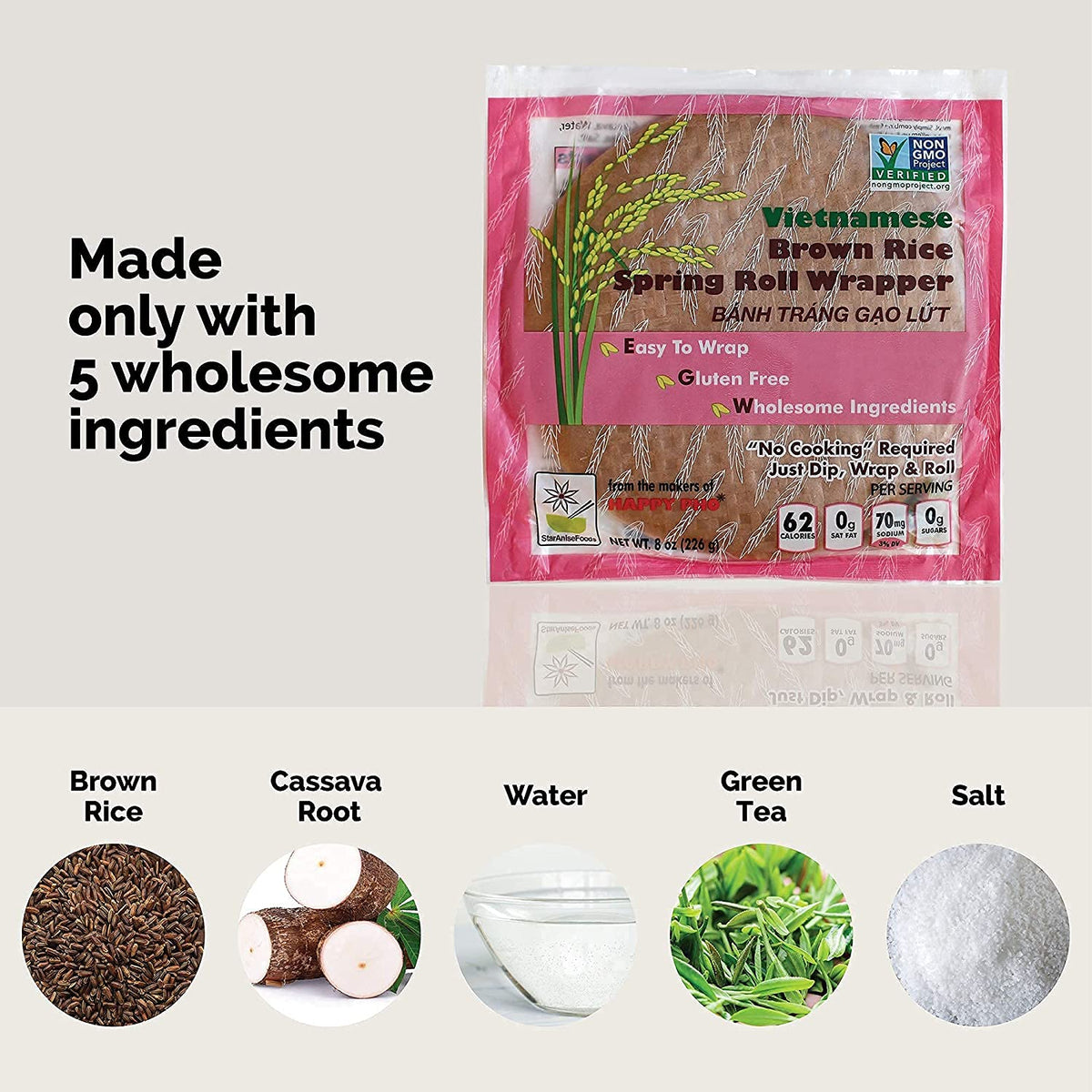 Vietnamese Brown Rice Spring Roll Wrapper - Pack of 6 – Star Anise Foods